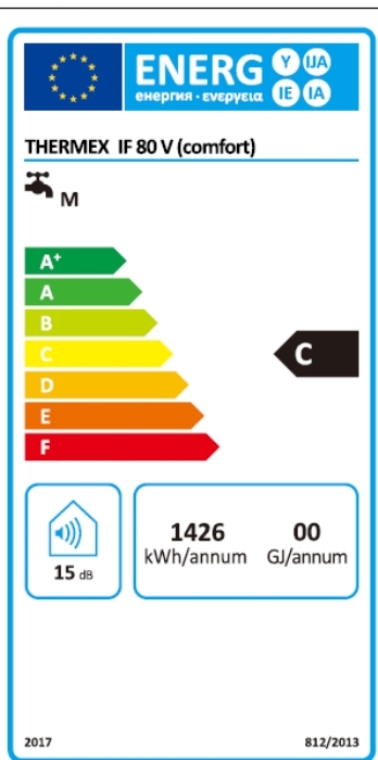 Thermex-If-80-V-Comfort-flat-boiler-BIO-glasslined | Electric water ...